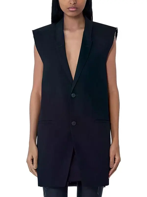 Rick Owens Tailored Waistcoat - Black