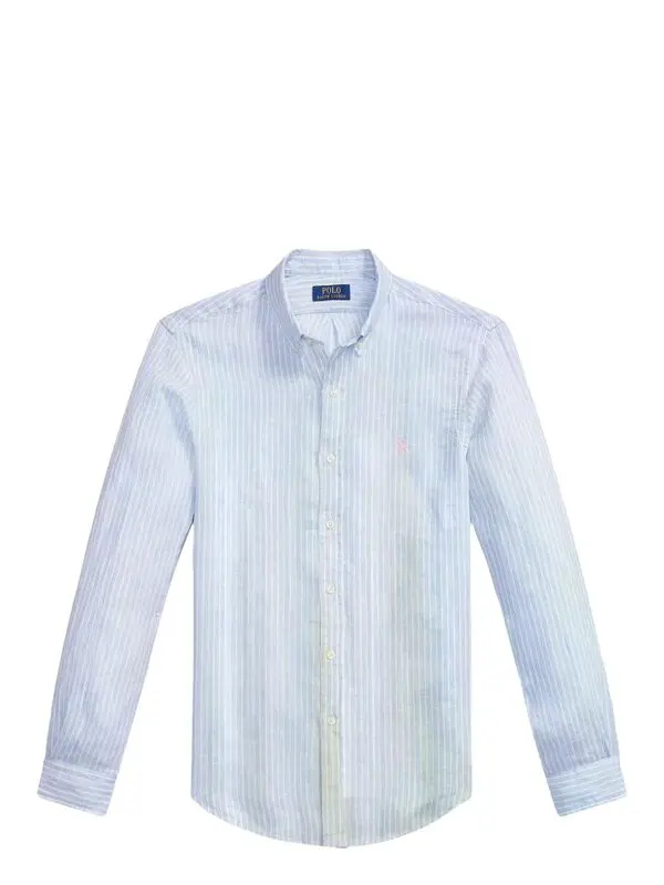 Polo Ralph Lauren Striped Linen Shirt - Blue