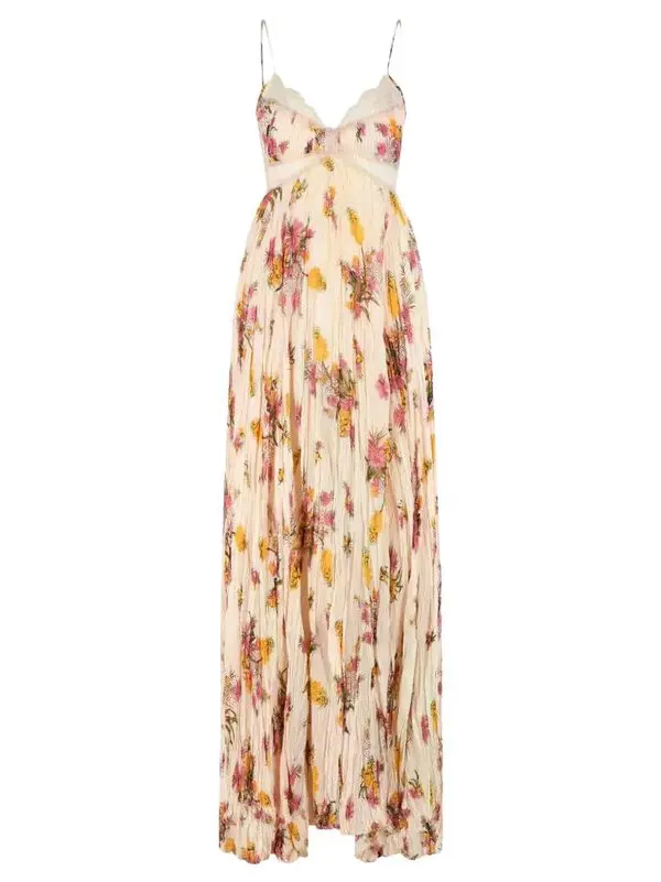 Blumarine Floral Dress - Neutrals