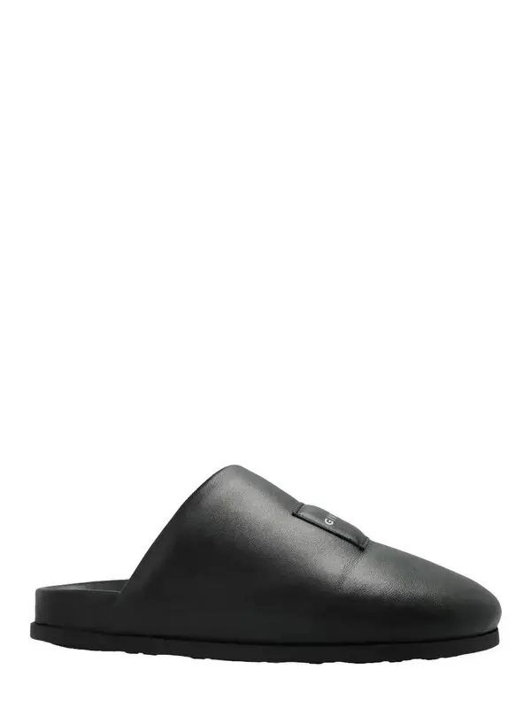 Givenchy Leather Slides - Black