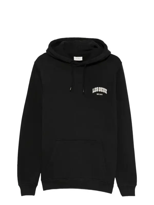 LES DEUX Brady Logo Hoodie - Black