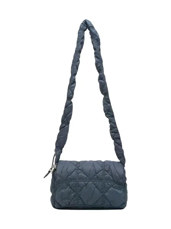 CARLYN Luke Quilted Satchel - Blue