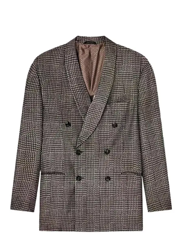 Giorgio Armani Double-breasted Coat - Brown