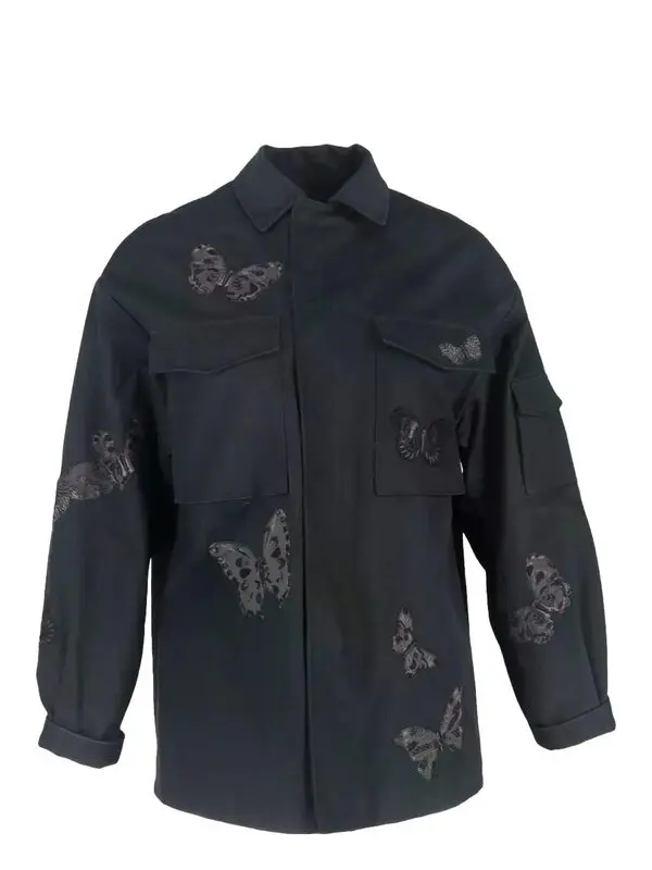 Valentino Garavani Butterfly-detail Shirt - Black