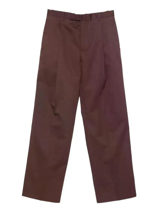 JIL SANDER Pleated Trousers - Brown