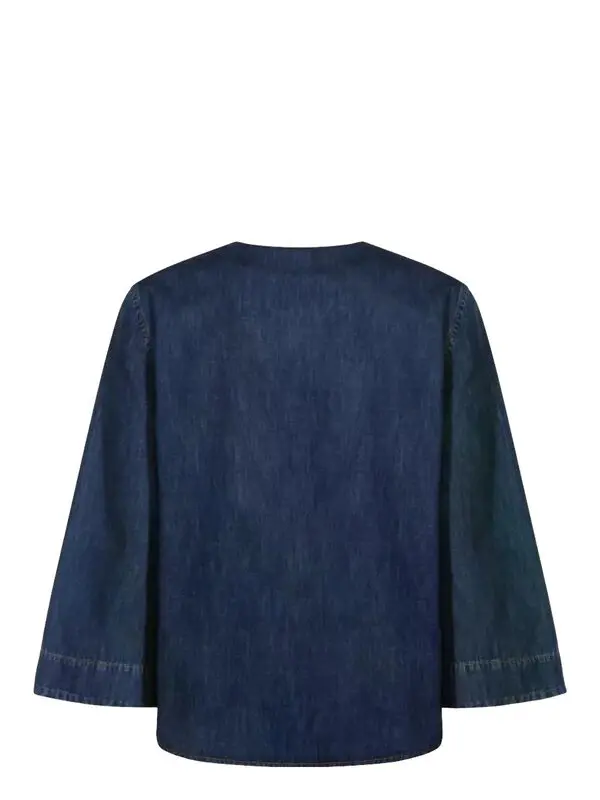 Valentino Garavani V-neck Pocket Top - Blue