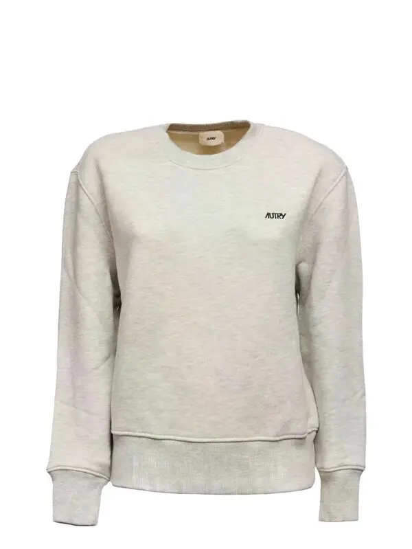AUTRY Logo Embroidered Sweatshirt - Neutrals