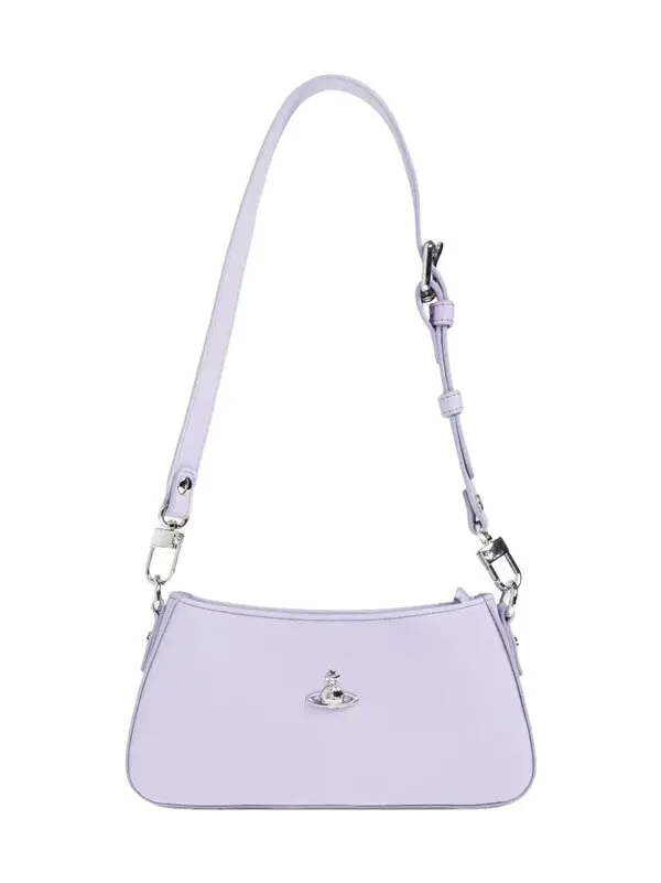 VIVIENNE WESTWOOD Tasha Orb-plaque Shoulder Bag - Purple