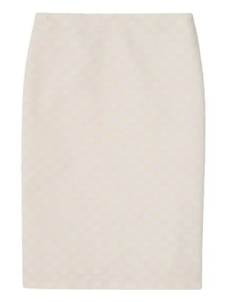 Gucci Gg Cotton Gabardine Skirt - Beige