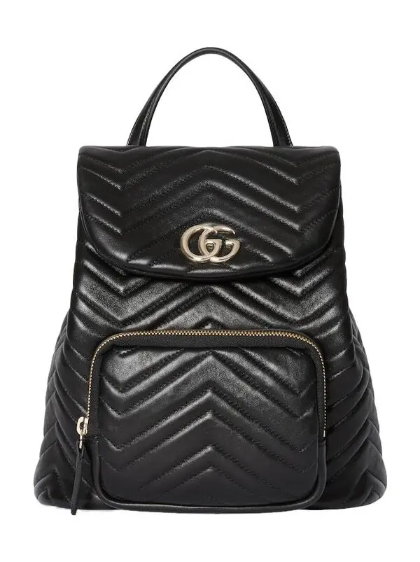 Gucci Gg Marmont Small Backpack - Black