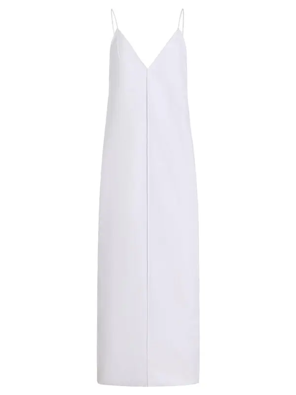 Khaite Tulula Silk Maxi Dress - White