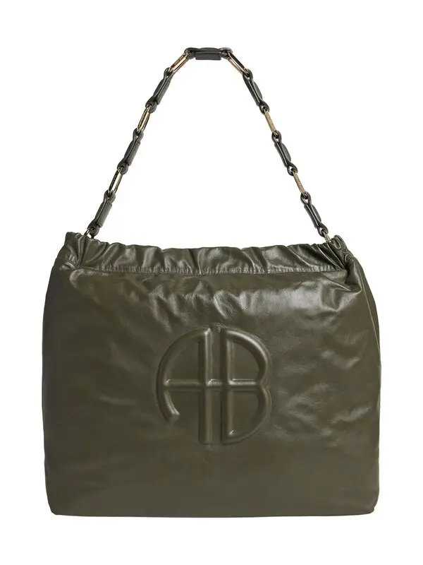 ANINE BING Leather Kate Tote - Green