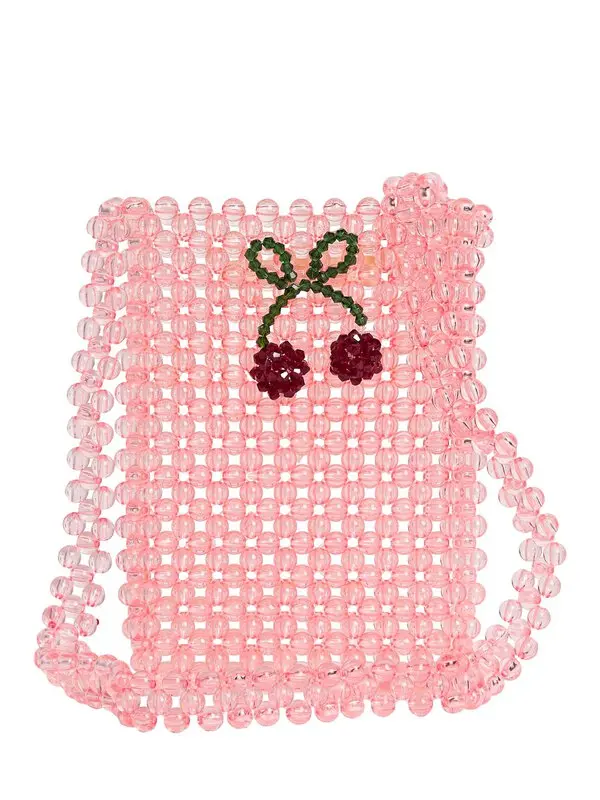 KONGES SLOJD Beaded Cross-body Bag - Pink