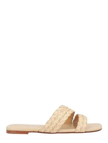 CastaÑer Synthetic Straw Sandals - White