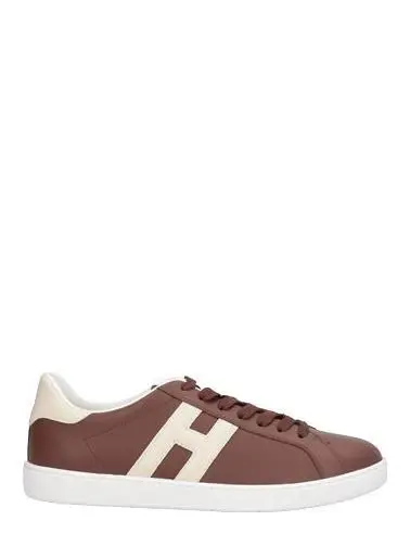 Hogan Leather Low-top Sneakers - Brown