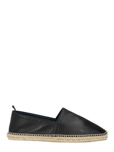 CastaÑer Leather Espadrilles - Black