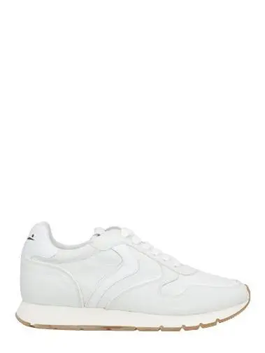 VOILE BLANCHE Julia Pebbled-leather Sneakers - White