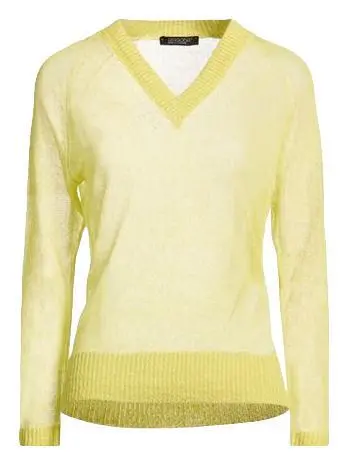 ARAGONA Lime Linen Sweater - Green