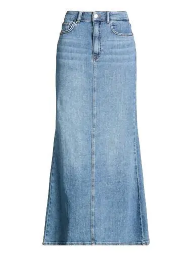 KAOS JEANS Flared Denim Skirt - Blue
