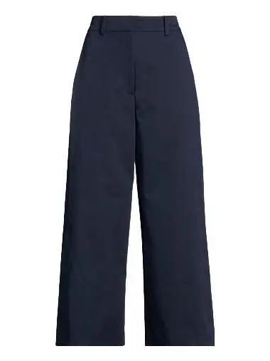 Alpha Studio Wide-leg Cropped Pants - Navy