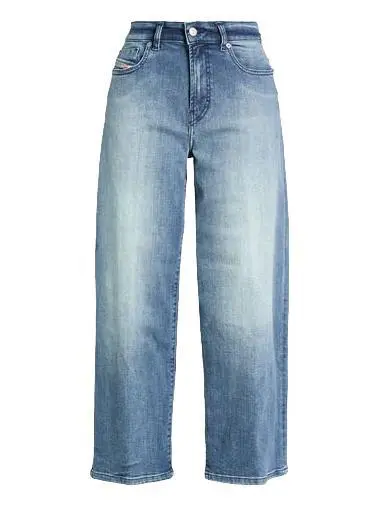 DIESEL High-waisted Wide Leg Jeans - Blue