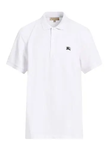 Burberry Polo Shirt Size Cotton, Elastane - White