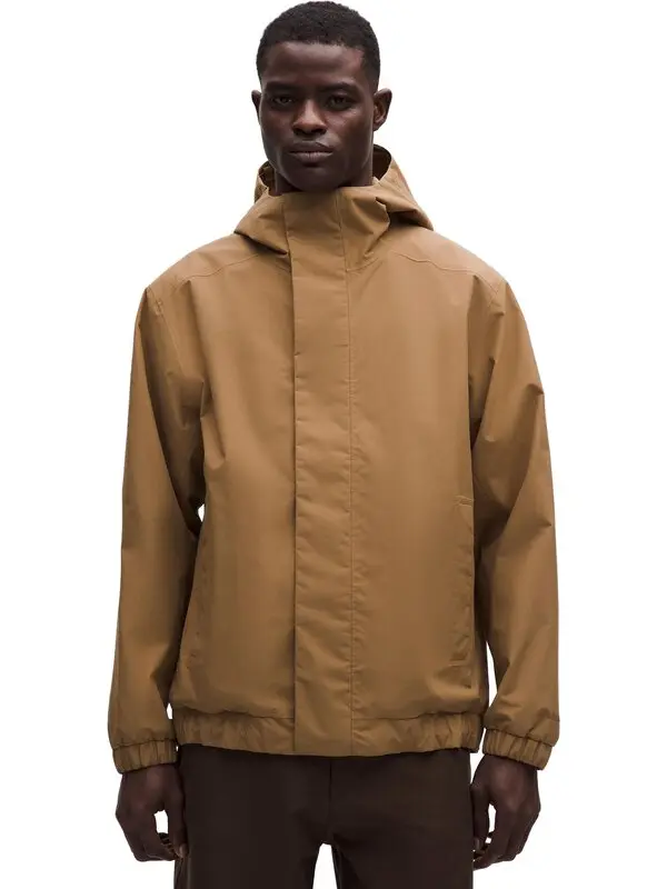 Lululemon Waterproof Cinch-hem Jacket - Camel Brown
