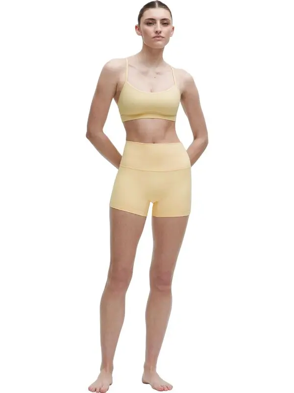 Lululemon Align No Line™ High-rise 4" Short - Butter Cream