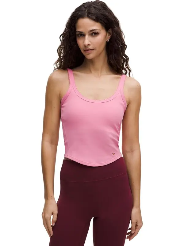 Lululemon Nulu Ribbed Cropped Tank Top - Candy Cloud