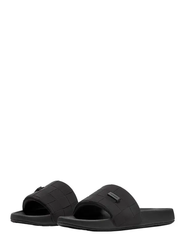 Lululemon Restfeel Woven Slide - Black/black/black