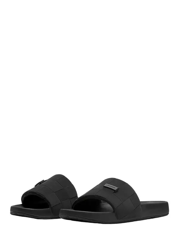 Lululemon Restfeel Woven Slide - Black/black/black