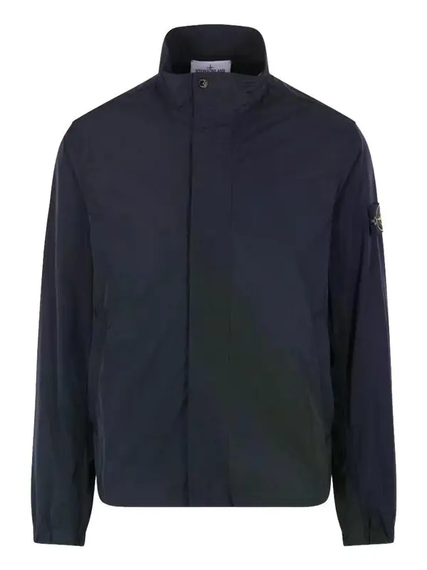 Stone Island Logo-badge Jacket - Blue