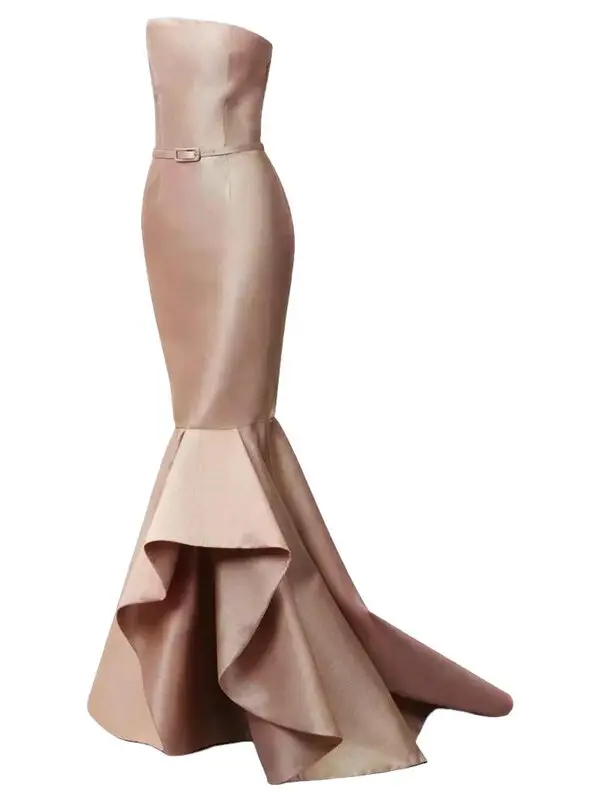 RAMI AL ALI Strapless Structured Maxi Skirt - Pink
