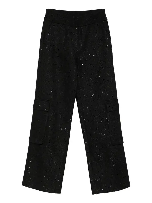 CIRCUS HOTEL Cargo Trousers - Black