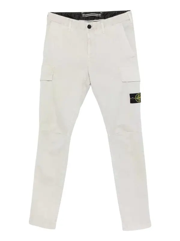 Stone Island Logo-patch Trousers - Grey