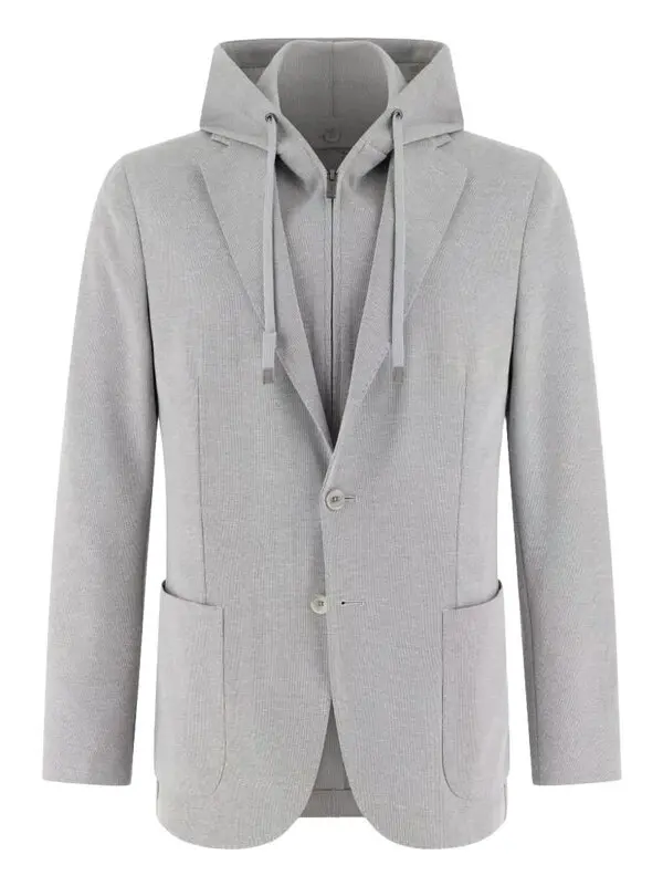 Boggi Milano Madison Single-breasted Blazer - Grey