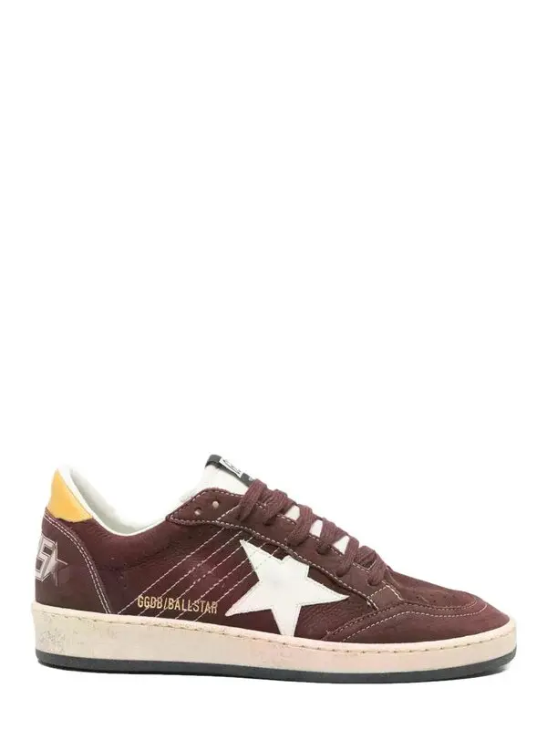 GOLDEN GOOSE Ball Star Lace-up Sneakers - Brown