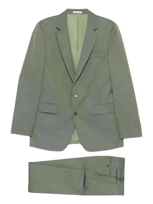 FURSAC Single-breasted Notched-lapel Suit - Green