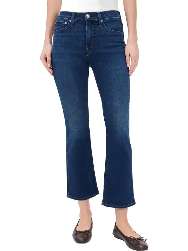 Madewell Stretch Flare Crop Jeans - Osgoode Wash