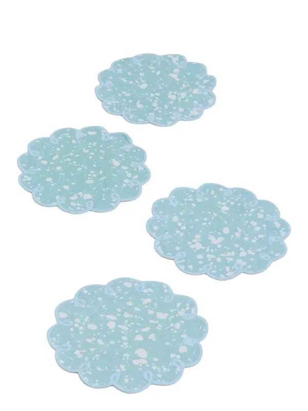 WEEZIE Cocktail Napkins Set Of 4 - Light Blue
