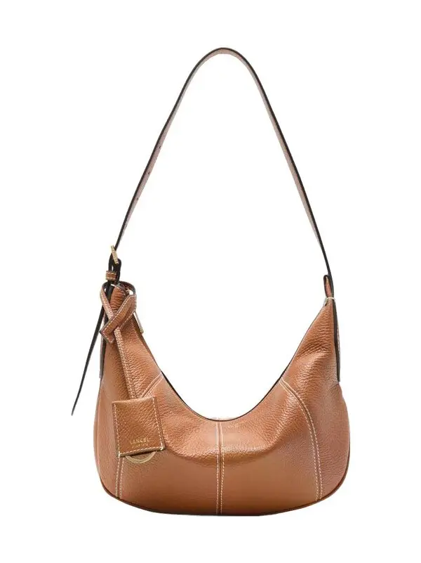 LANCEL Victoire Zip Leather Shoulder Bag - Brown