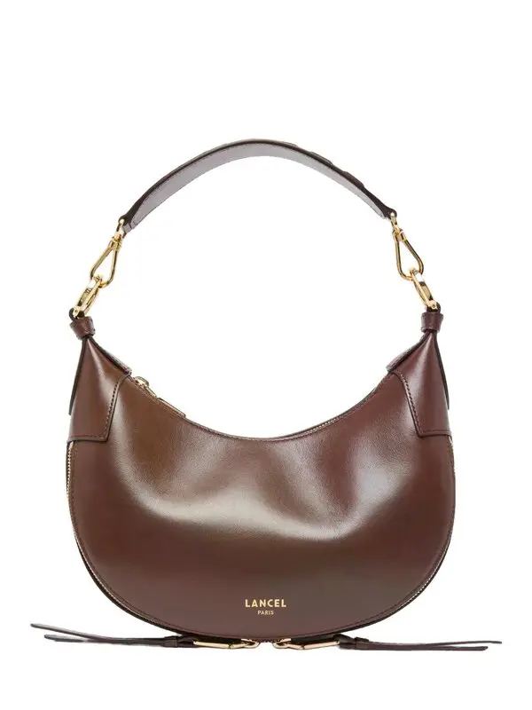 LANCEL Origami Zip Shoulder Bag - Brown