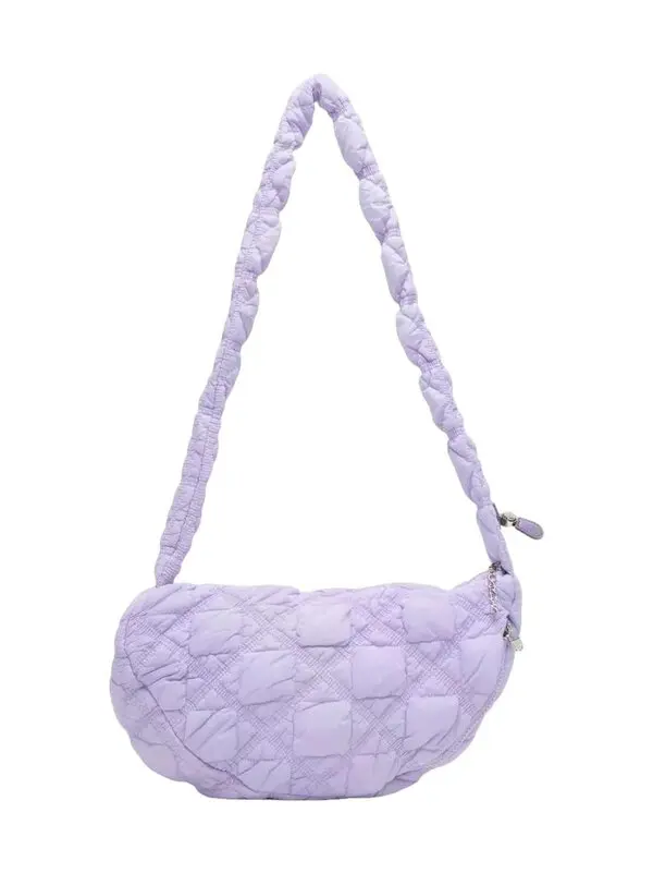 CARLYN Cozy Quilted Shoulder Bag - Purple