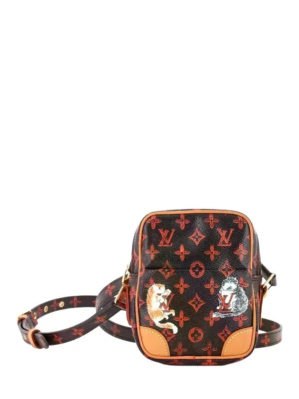 LOUIS VUITTON Paname Bag Limited Edition Grace Coddington Catogram Canvas Pm - Brown
