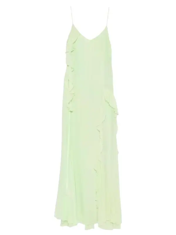 Blumarine Ruffled Dress - Green