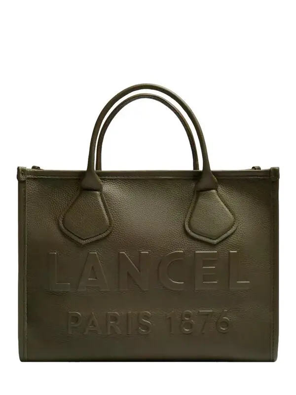 LANCEL Jour Zipped Leather Tote Bag - Green