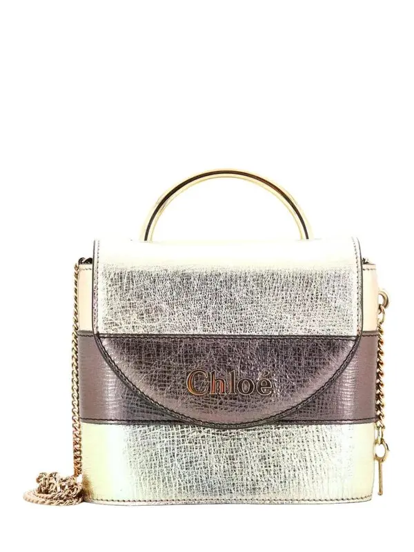 Chloé Aby Lock Small Crossbody Bag - Gold