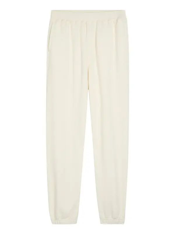 LITERARY SPORT Keri Cotton Sweatpants - White