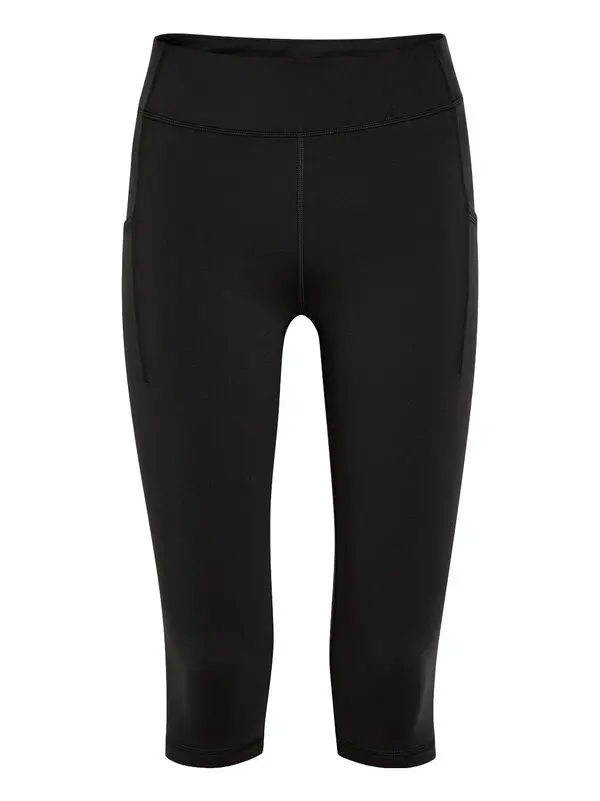 LITERARY SPORT Lena Stretch-jersey Capri Leggings - Black