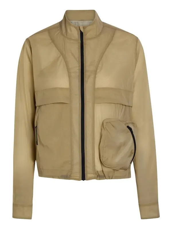 LITERARY SPORT Celeste Ventilated Shell Jacket - Beige